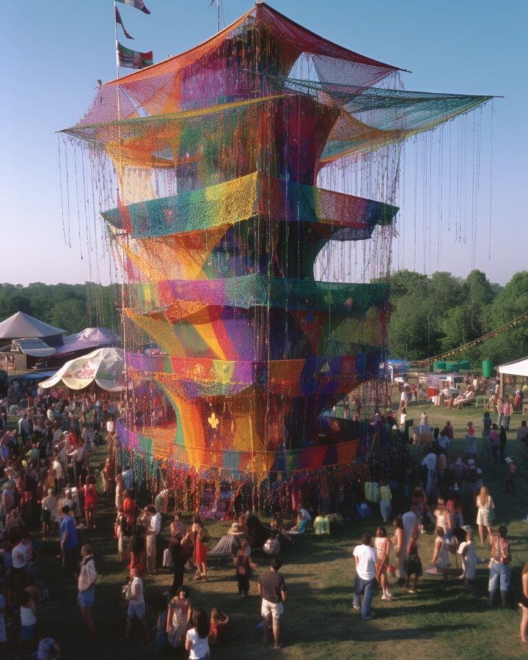 Şişme Anıtlarla ve Tığ İşi Yapılarla Geleceğin Coachella’sı • Bigumigu