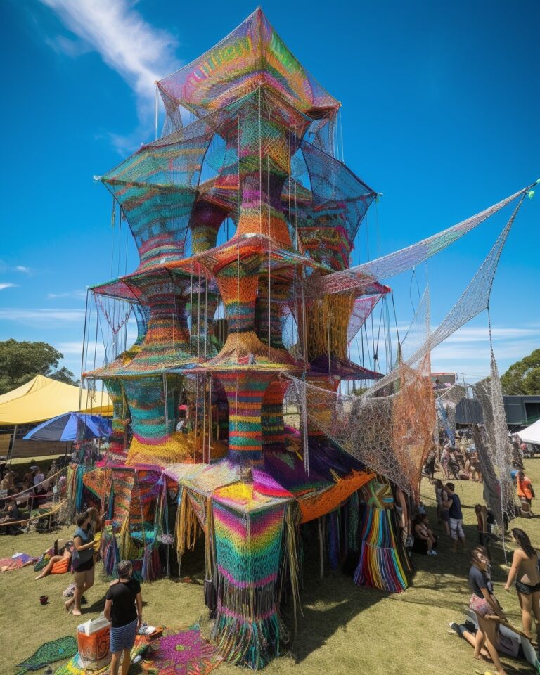 Şişme Anıtlarla ve Tığ İşi Yapılarla Geleceğin Coachella’sı • Bigumigu